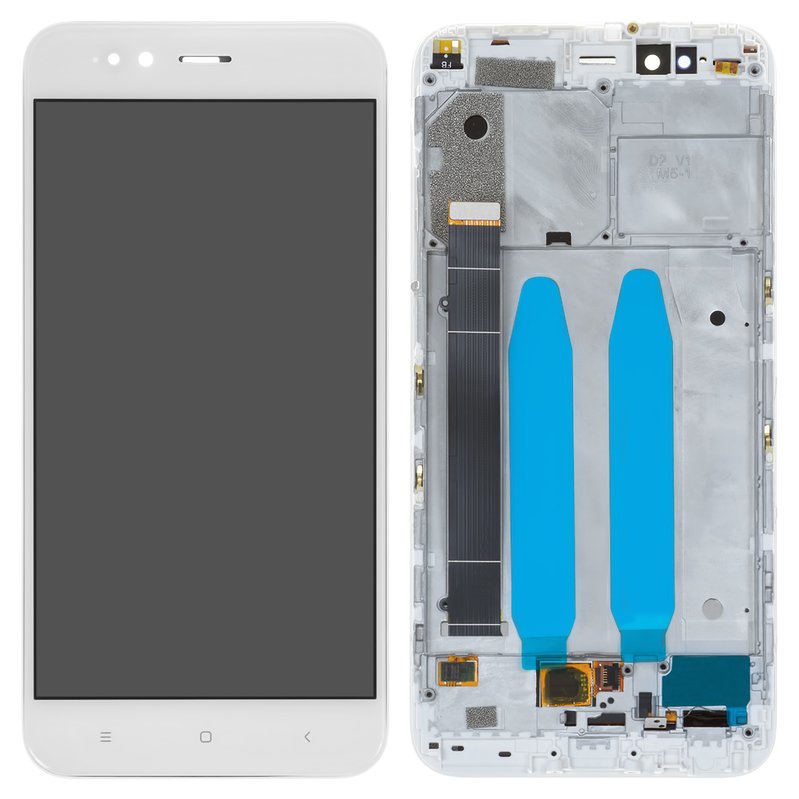 Дисплей для Xiaomi Mi 5X, Mi A1, белый, с рамкой, Original (PRC), MDG2 ...